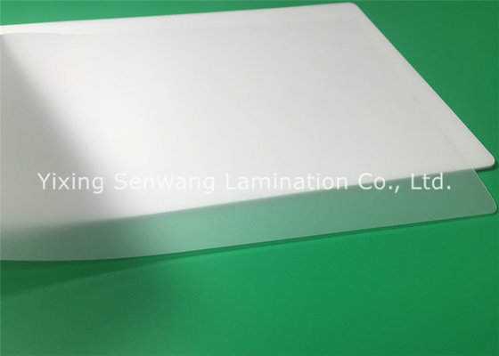 Heat Seal 6 Mil Matte Lamination Film , Translucent Pet Laminating Film A4