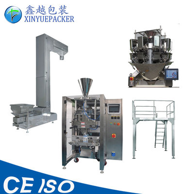 High Accuracy Multihead Weigher Packing Machine / Potato Chip Packaging Machine