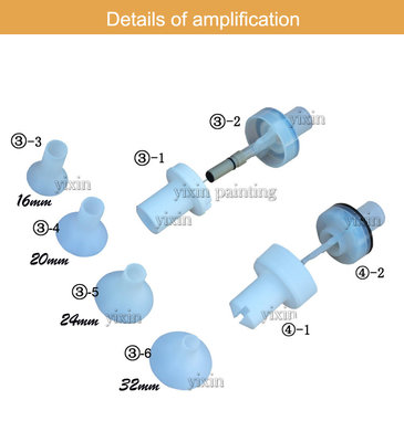 Automatic Electrostatic Powder Coating Gun Parts Cover Discharge Components
