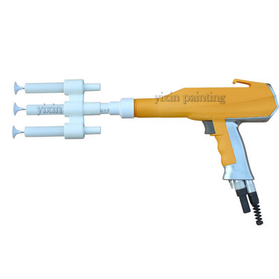 Three Nozzles Electrostatic Powder Spray Gun For Industry Wear Resistance