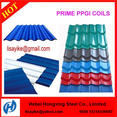 PREPAINTED GALVANIZED STEEL ROOFING MATERIALS