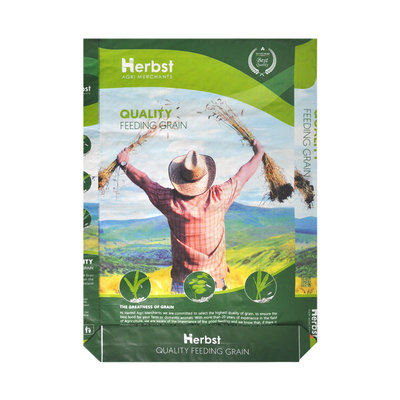 Durable 25kg Square Block Bottom Valve Bag / PP Woven Sack for Grass Seed