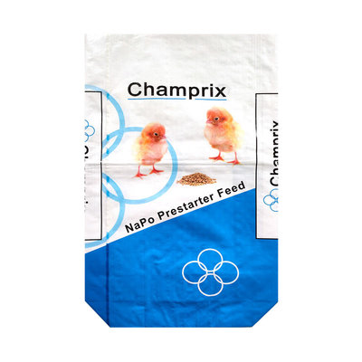 Square Bottom Laminated Woven Polypropylene Bags 25kg For Animal Nutrition