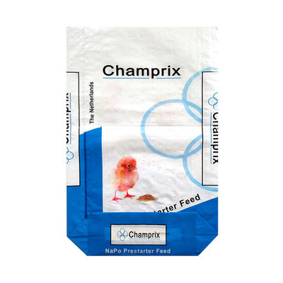 Square Bottom Laminated Woven Polypropylene Bags 25kg For Animal Nutrition