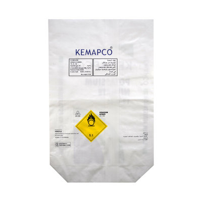 Waterproof Square Bottom PP Woven Laminated Bag 25kg for Chemicals Powders