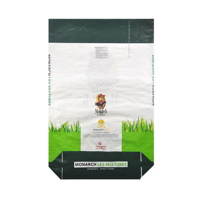 Biodegrable PP Woven Sugar Bag , Square Bottom Woven Polypropylene Sand Bags