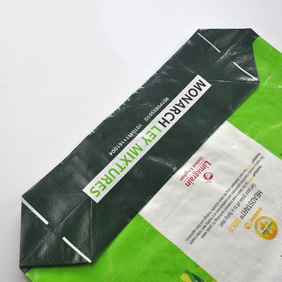 Woven Polypropylene Feed Bags 25kg with Square Bottom Customized Color