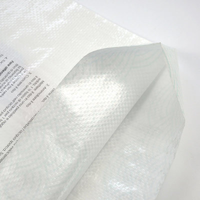 PP Woven Block Bottom Valve Bag for Sushi Rice ， Food Packing Sacks Eco friendly