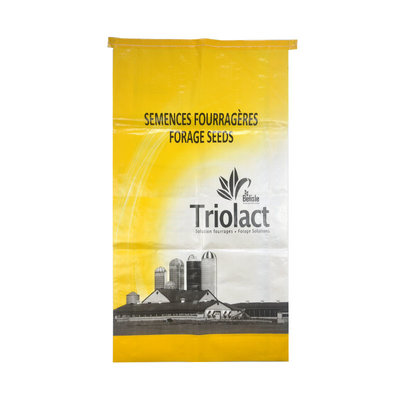 Polypropylene Glossy Lamination Woven Seeds Bags 20kg Capacity Biodegradable