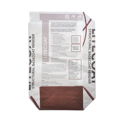 Eco Friendly Kraft Paper Valve Pack Bags Moisture Barrier For Industrial Pasted