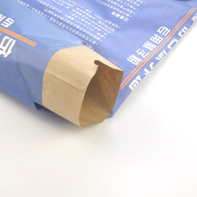 4 Ply External Valve Multiwall Kraft Paper Bags 20kg Load OEM / ODM Service