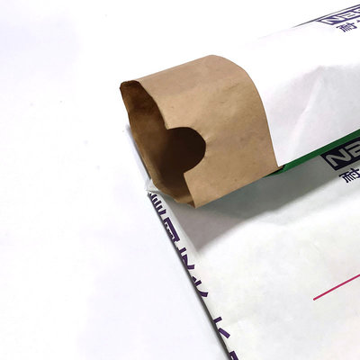 Valve Type 15kg Load Kraft Paper Laminated Bags for Packaging Tile Adhesive