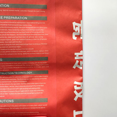 20kg Multiwall Paper Bags With Internal Valve , Construction Materials Packing Bags