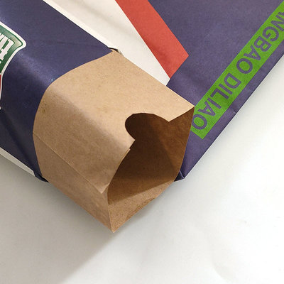 Durable 15kg Multiwall Paper Bags / Cement Packaging Bags Moisture Proof