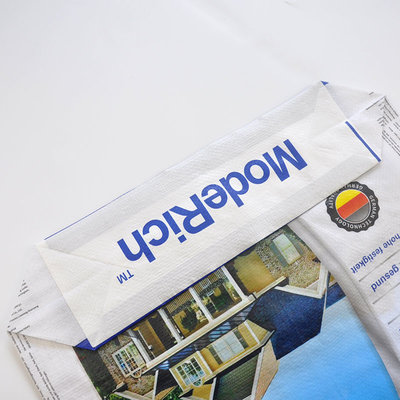 20kg Waterproof PP Cement Bags , Woven Polypropylene Sacks For Tile Adhesive