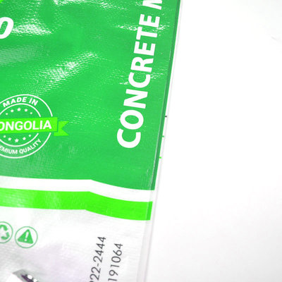 Square Bottom PP Woven Valve Bags For Concrete / Livestock Feed / Chemical Materials