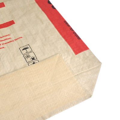 50kg PP Woven Valve Cement Packing Bags Light Weight Impact Resistance