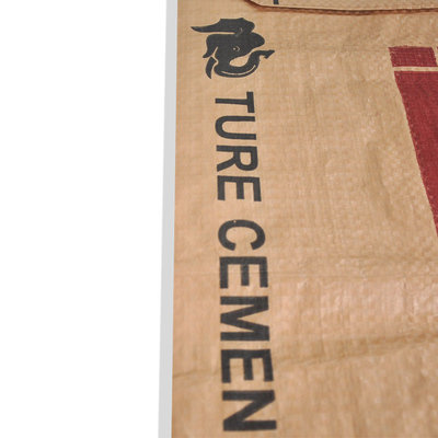 Water Resistant PP Woven Sack Bags With Valve , Recycled Cement Bags 50kg Capacity