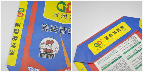 Multiwall Kraft Paper Bag With External Valve , Dry Mortar / Cement Packing Bags