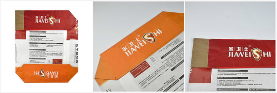 Waterproof 20kg Recycled PP Valve Bag , PP Woven Packaging Bag for Cement