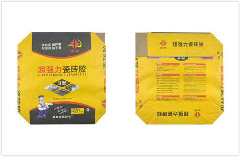 20kg Square Bottom Kraft Paper Bags External Valve for Construction Material