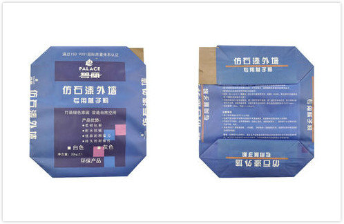 4 Ply Kraft Paper Packaging Bag with External Valve , Woven Polypropylene Sand Bags