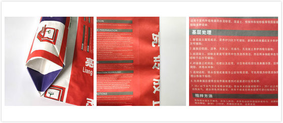 Tear Resistant PP Valve Bag / Woven Polypropylene Sacks For Construction Material