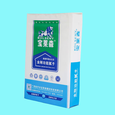 25KG Polypropylene Block Bottom Valve Bag For Putty Powder Packaging