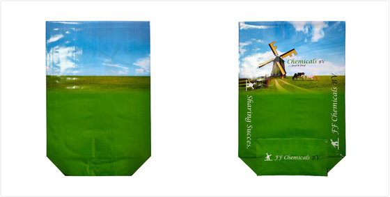 Square Bottom BOPP Laminated PP Woven Sacks 25kg For Feed & Food Packing