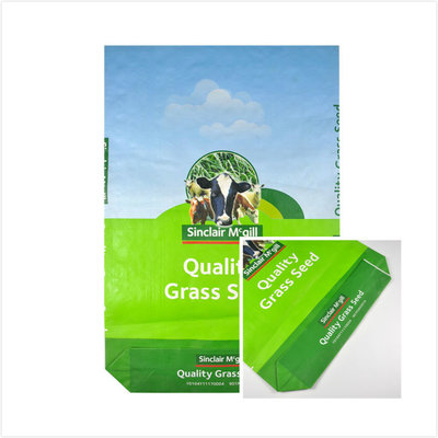 Eco Friendly BOPP Laminated Bags , Polypropylene Packaging Bags For Grass Seed