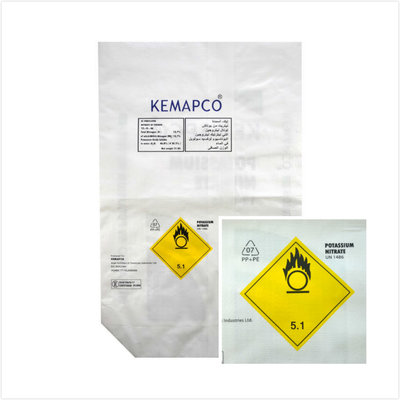 Square Bottom BOPP Laminated Bags 25kg Tear Resistant For Chemicals Powders