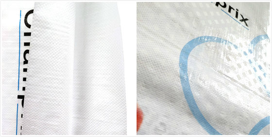 25kg Square Bottom BOPP Laminated Bags / Woven Polypropylene Feed Bags Customized