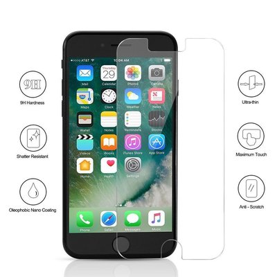 9H Full Tempered Glass Bubble Free Iphone Screen Protector Case Friendly