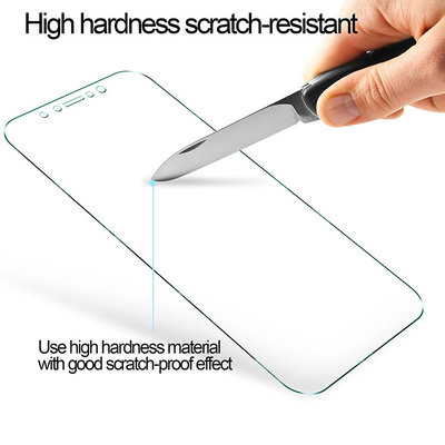 IPhone X Fingerprint Proof Screen Protector Tempered Glass 99% HD Clarity