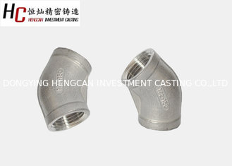 AISI304 AISI316 stainless steel precision casting pipe fittings 2" 45degree elbow