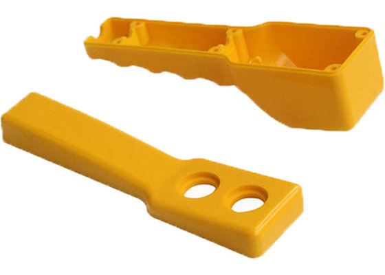 Yellow Injection Molded Plastic Parts , Custom Moulded Plastic Components