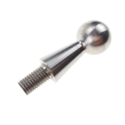 Stainless Steel Precision Turned Parts Valve Stem Spare Parts 10mm Ball Head
