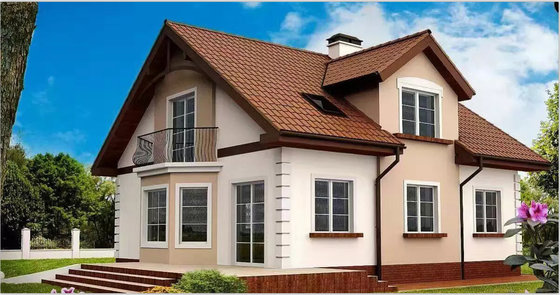 Casas prefabricadas del verde de la resistencia del viento, tubo cuadrado de acero galvanizado hogares prefabricados verdes modernos