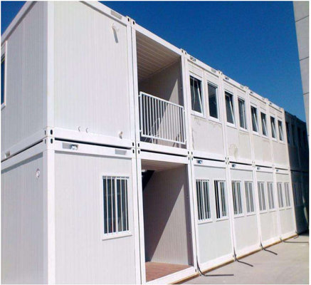 Ayuna la casa prefabricada de la casa del envase de la estructura, casa prefabricada a dos caras del contenedor para el dormitorio vivo de la oficina
