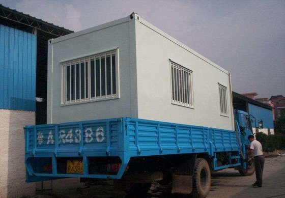 Casa prefabricada de acero de la casa del envase, contenedores modulares móviles para la casa de la caja de centinela
