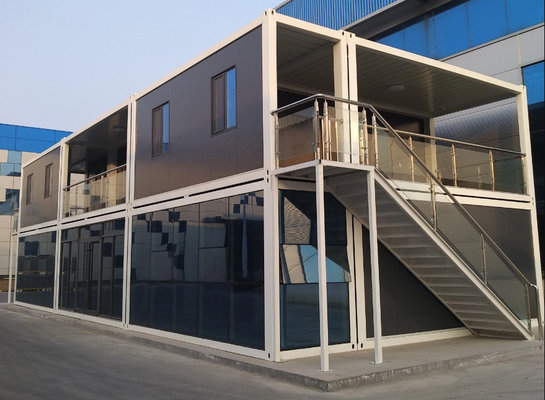 La instalación fácil galvanizó la casa modular de acero del envase con la talla 6m x2.4m x2.8m