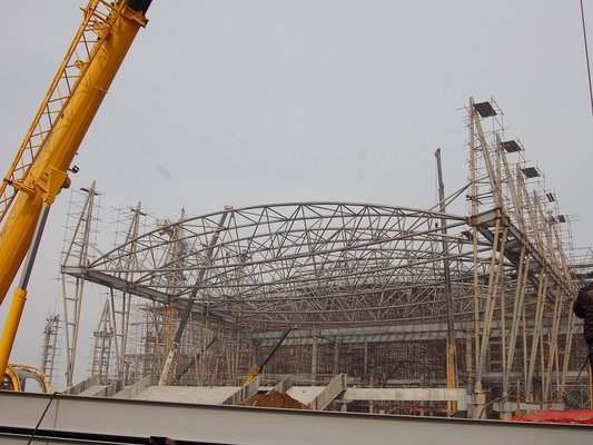 Painting Q235B 35m SEPS Panel Steel Structure Warehouse