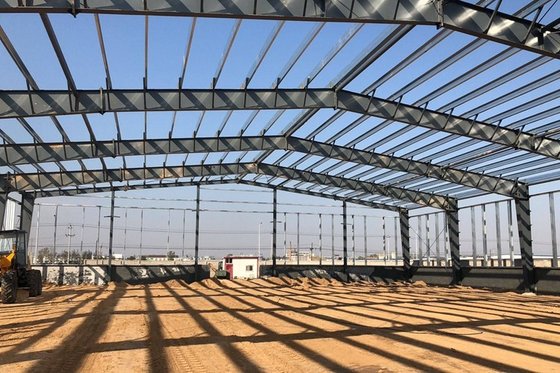 Light Weight Steel Structure Warehouse With Long Life Span High Strength
