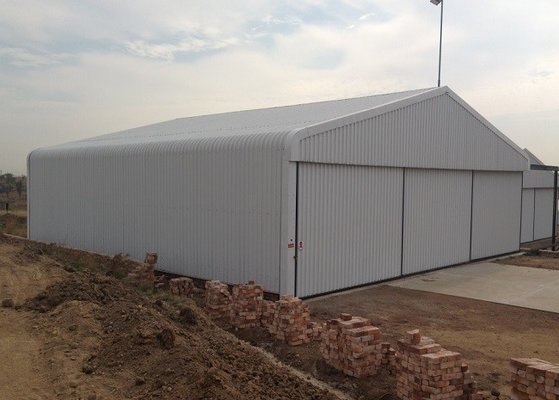 Prefabricated Light Steel Structure Hangar Up To 200km/H Wind Resistance