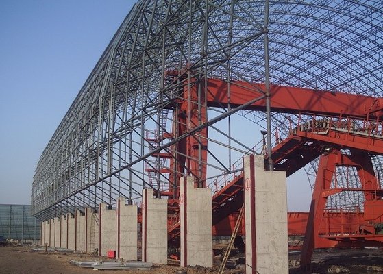 Large Prefabricated Steel Space Frame Structure / Space Frame Buildings High Strength