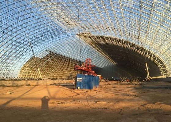 Easy Assembled Steel Space Frame Structures Thermoelectricity Shed Wind Resistant