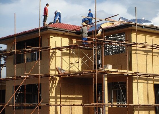Galvanized Ready Made Steel Structure Villa , Two Story Prefabricated Luxury Villas