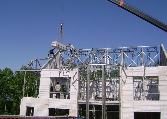 Modular Light Galvanized Steel Structure Villa Built In Russia ISO SGS Approved