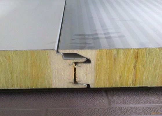 Professional Prefabricated Building Components Rrockwool Sandwich Panel