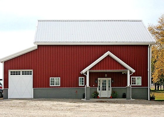 Welding H Sections Prefab Steel Structure Building For Farm Barn Shed